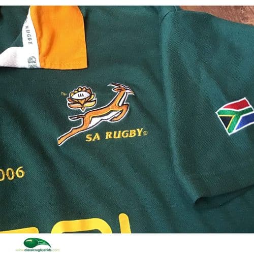 World Rugby Shirts | 2006 Springboks Centenary Old Classic Jerseys