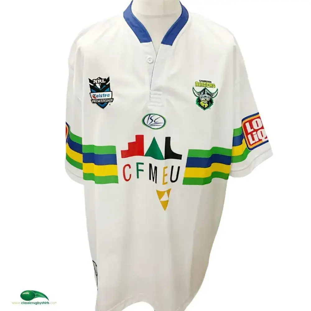 2007 Canberra Raiders NRL Vintage Rugby Shirts Old Jerseys