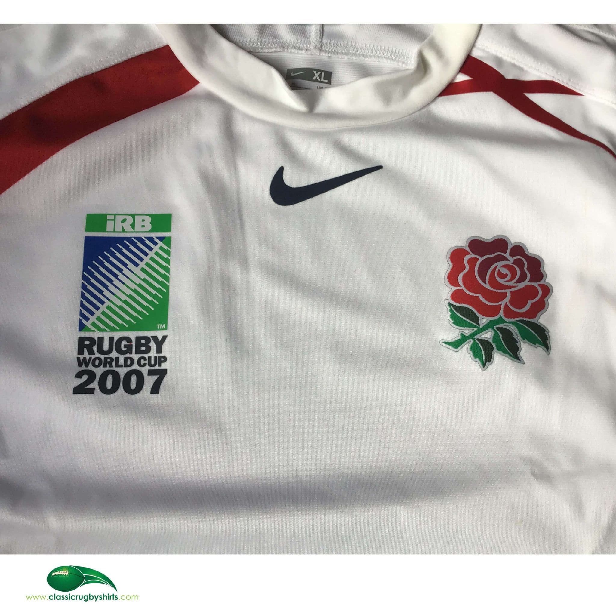 World Cup Rugby Shirts | 2007 England RWC Vintage Old Retro Jerseys