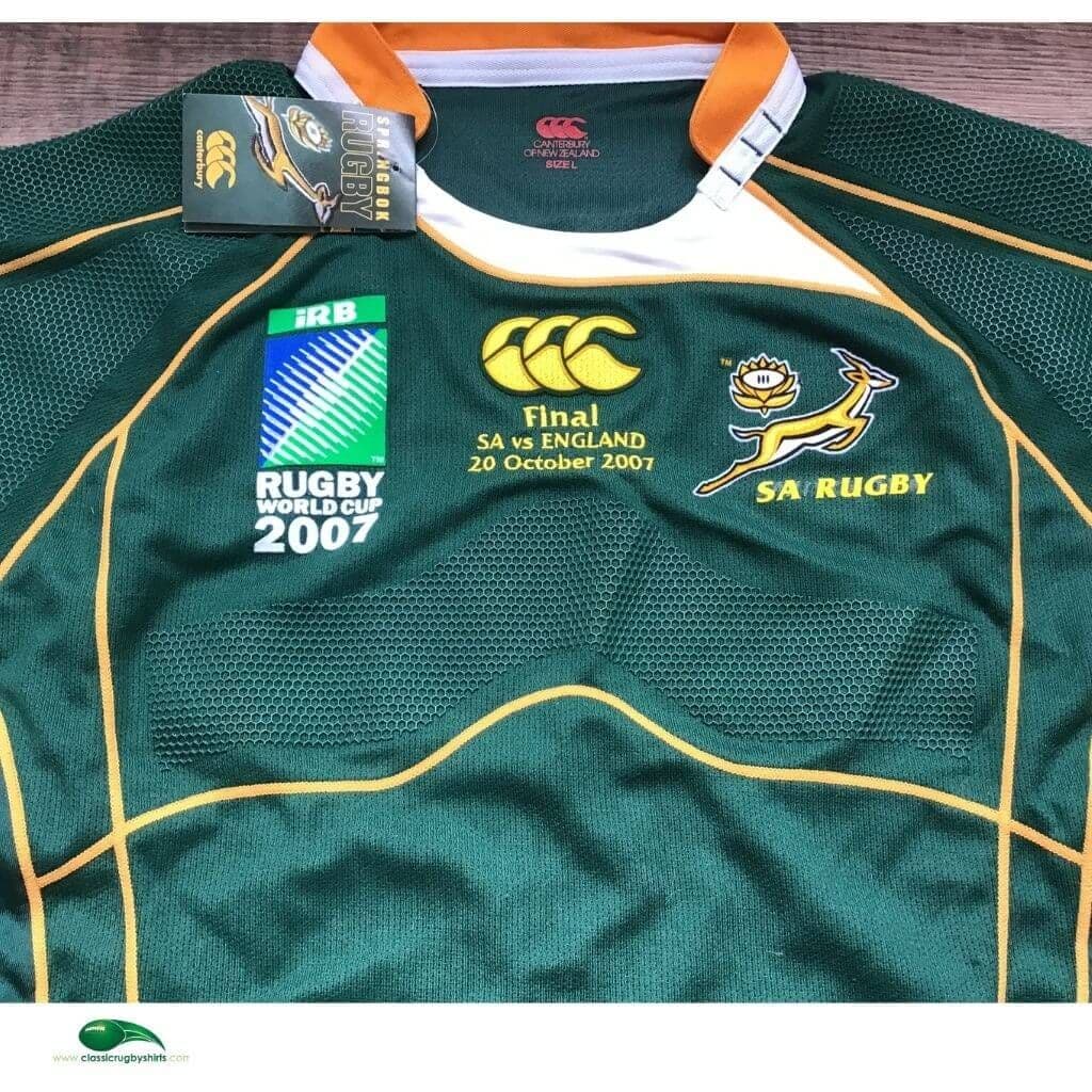 Classic Rugby Shirts | 2007 South Africa RWC Final Vintage Old Retro ...