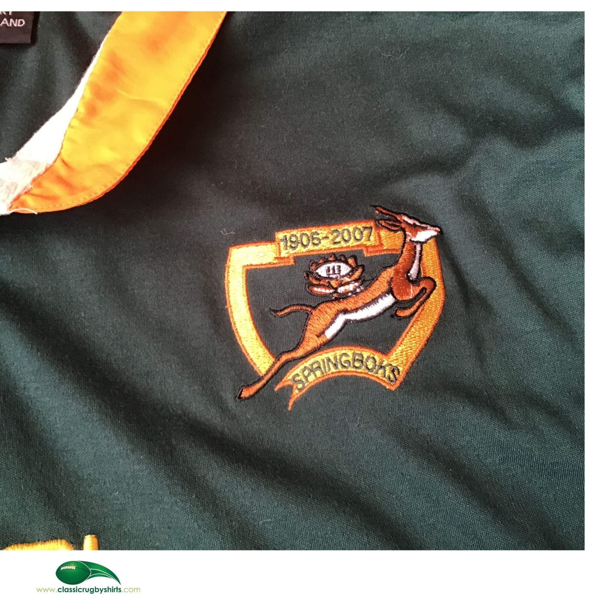 Classic Rugby Shirts | 2007 Springboks Crests Vintage Old Jerseys