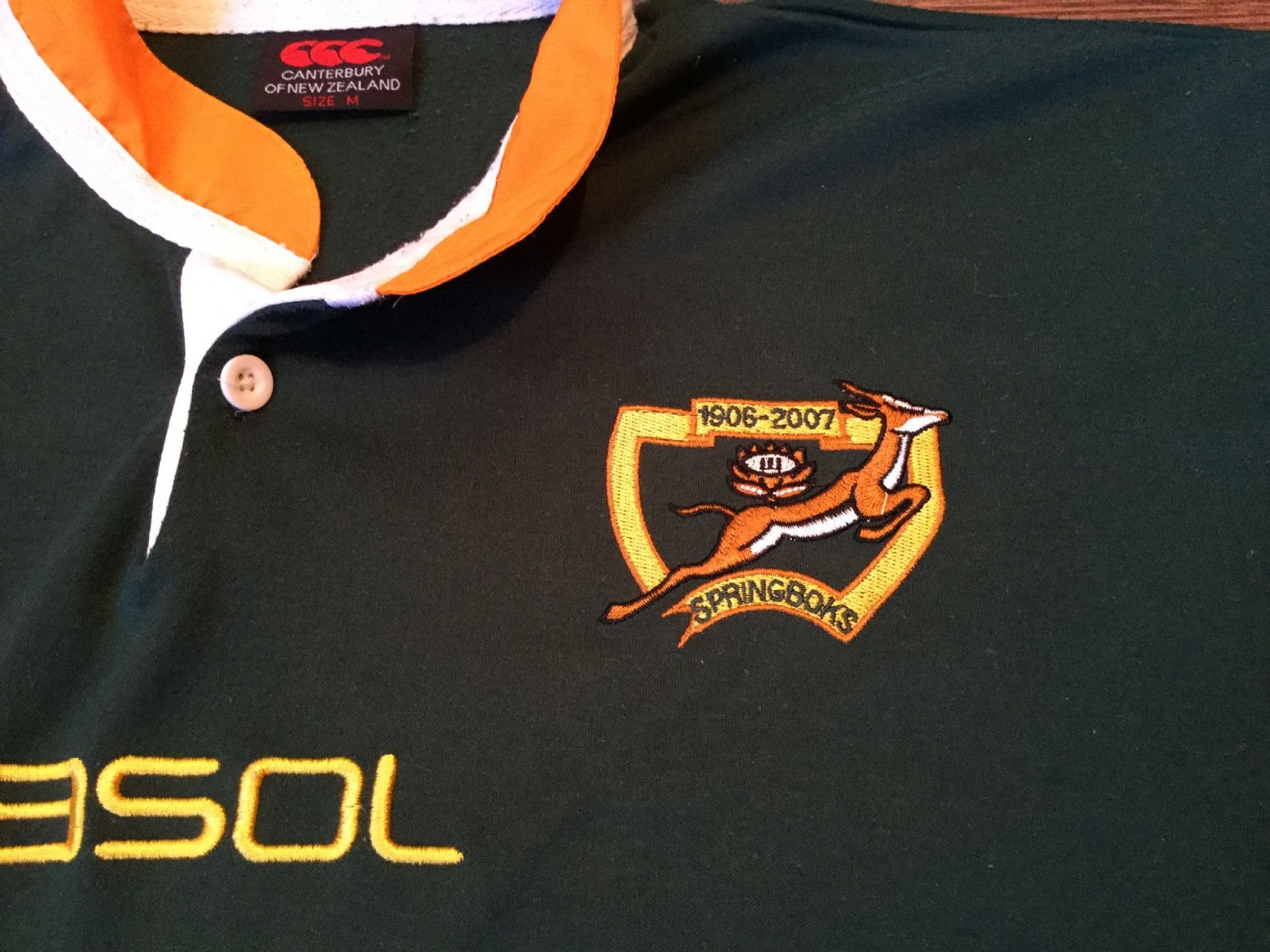 Classic Rugby Shirts | 2007 Springboks Crest Vintage Old Rugby Jersey