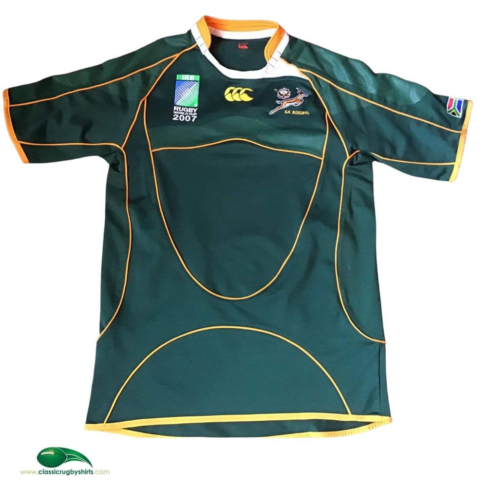 World Rugby Shirts | 2007 Springboks RWC Vintage Old Retro Jerseys