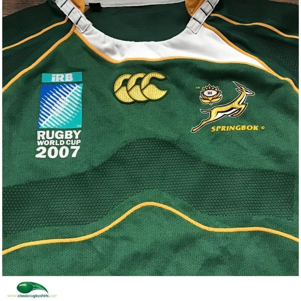 World Cup Rugby Shirts | 2007 Springboks Vintage Old RWC Jerseys