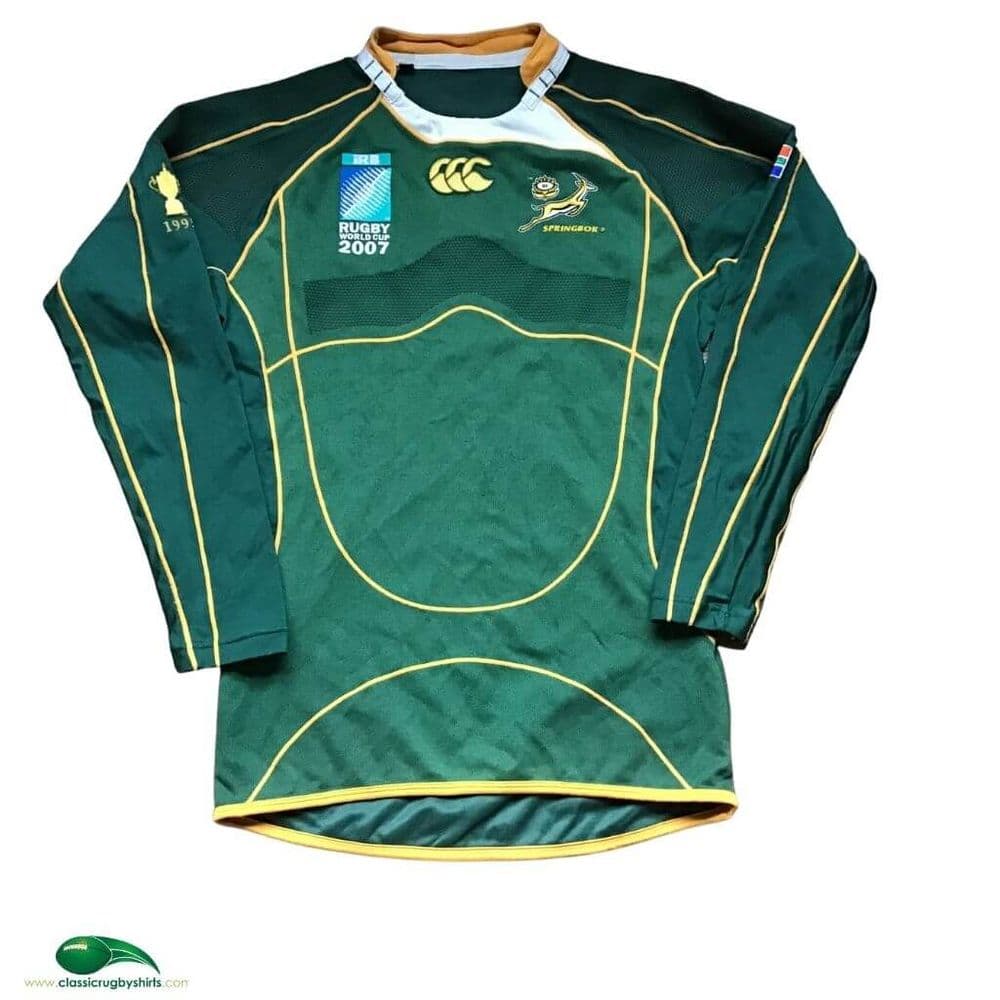 World Cup Rugby Shirts | 2007 Springboks Vintage Old RWC Jerseys