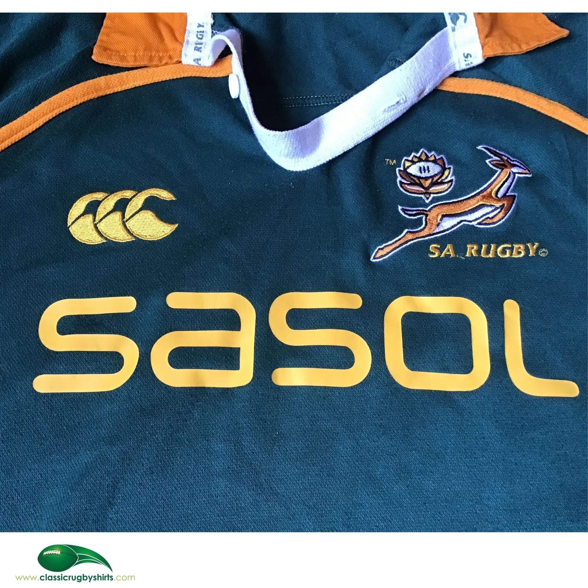 World Rugby Shirts | 2009 South Africa Techtex Old Vintage Jerseys