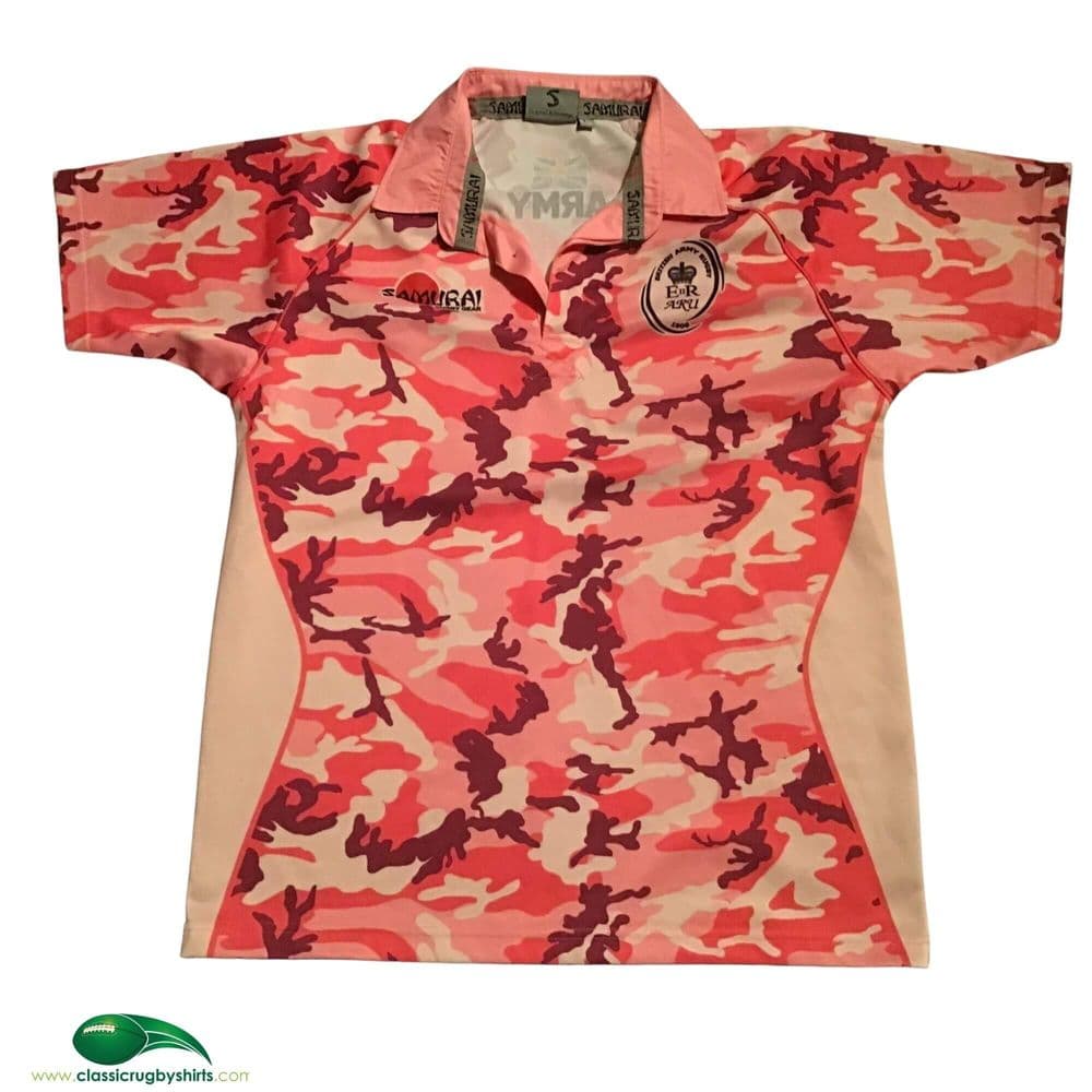 World Rugby Shirts | British Army Pink Camouflage Vintage Jerseys