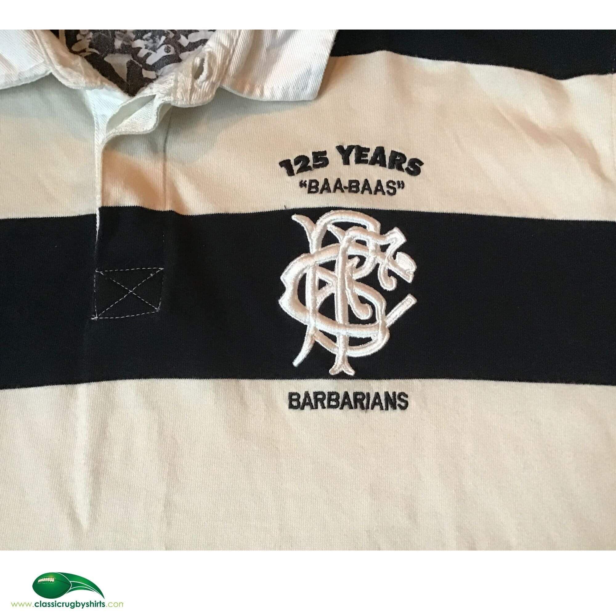 World Rugby Shirts | 2015 Barbarians Vintage Old Retro Jerseys 125 Years
