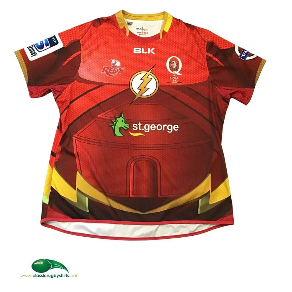 Classic Rugby Shirts | 2015 Queensland Reds Flash Vintage Jerseys