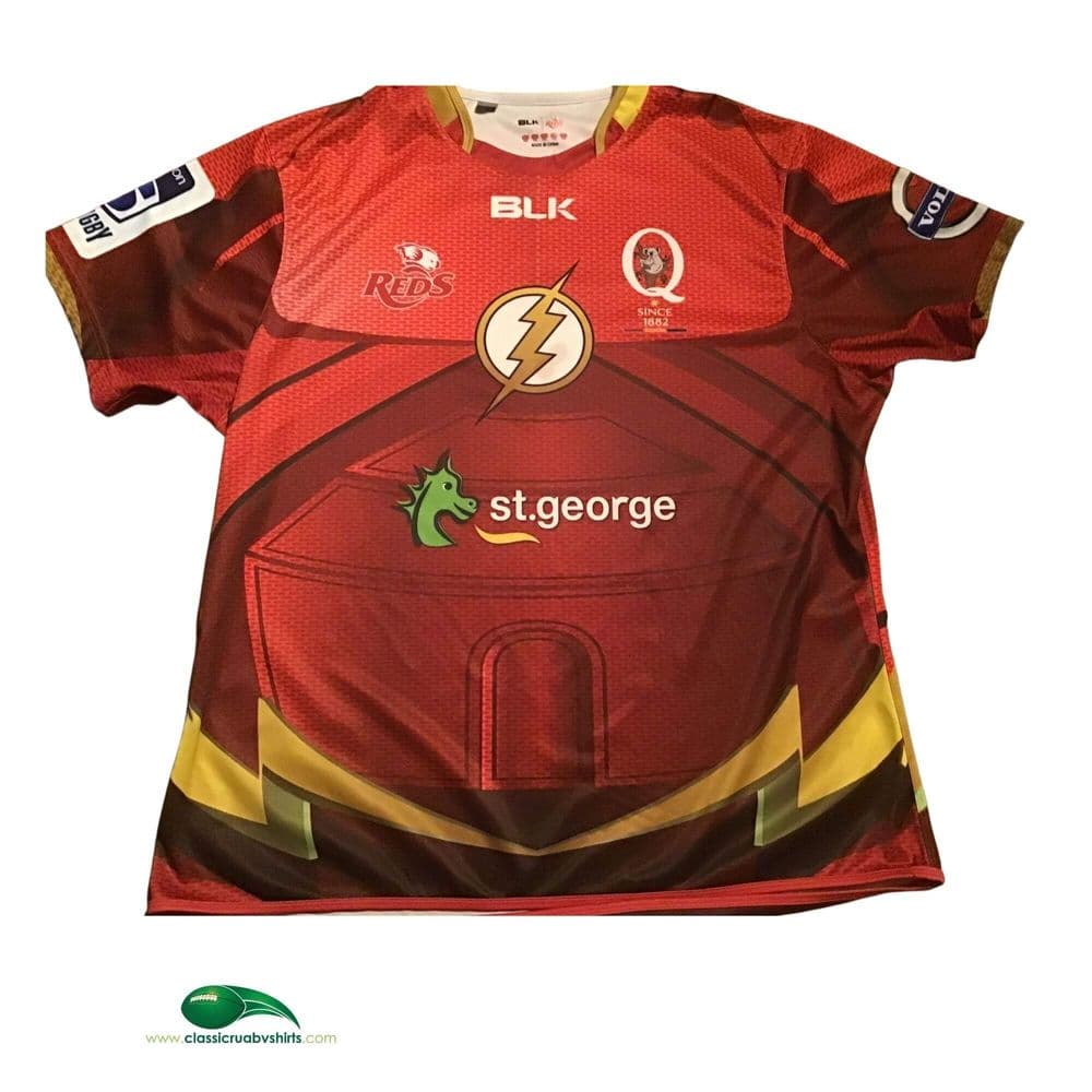 Classic Rugby Shirts | 2015 Queensland Reds Flash Vintage Old Jerseys