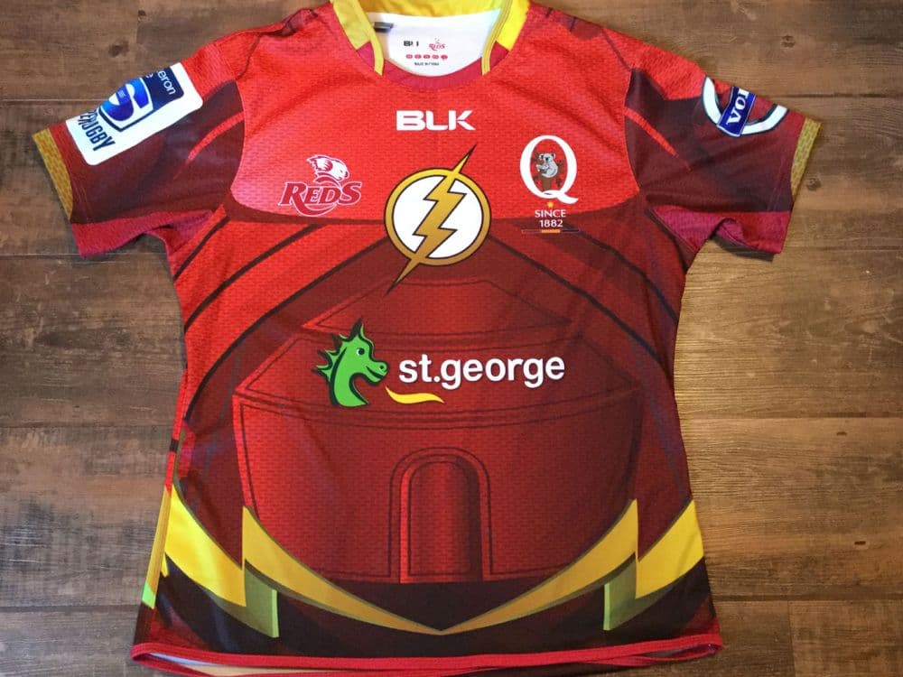 Classic Rugby Shirts | 2015 Queensland Reds Flash Vintage Old Jerseys