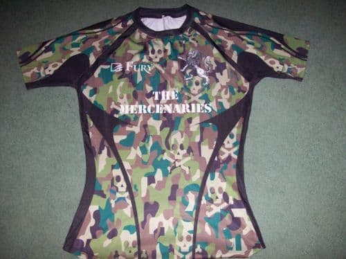 British Army Match Worn Camouflage Classic Rugby Shirt XXL