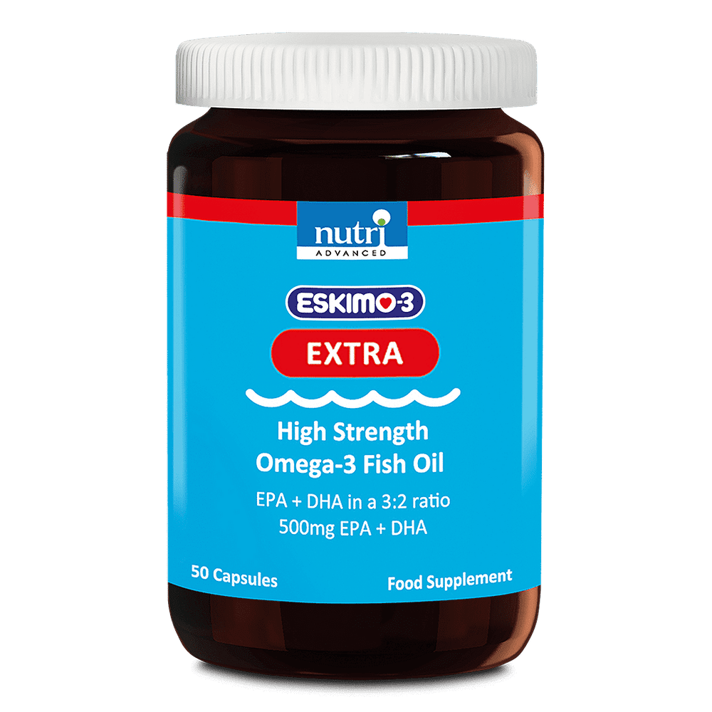 Eskimo -3 Extra Support Fish Oil & Vitamin E - 50 Capsules