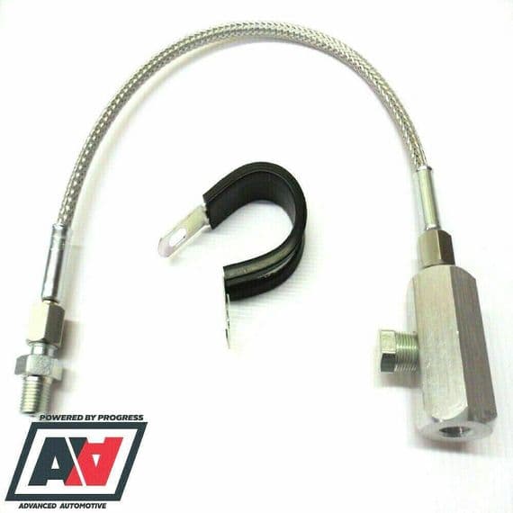 1/8 NPT (Ford) Remote Oil Pressure Adaptor Gauge Switch Sensor Fitting ...