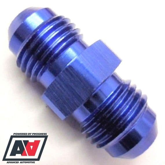 AN6 Male To AN6 Male Adaptor Dash 6 (9/16) Anodised Blue Aluminium ...