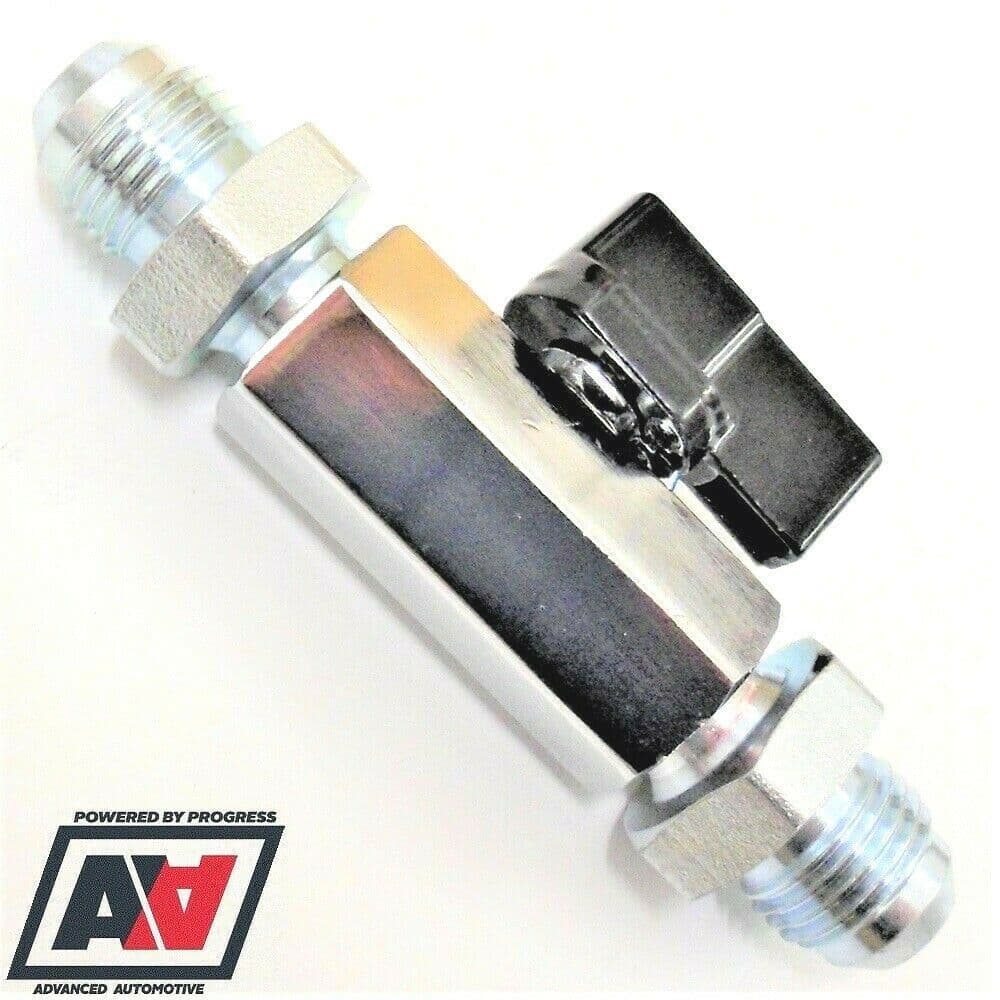 Competition Fuel Petrol Cut Off Tap With Male AN6 Dash -6 Pipe Hose ...