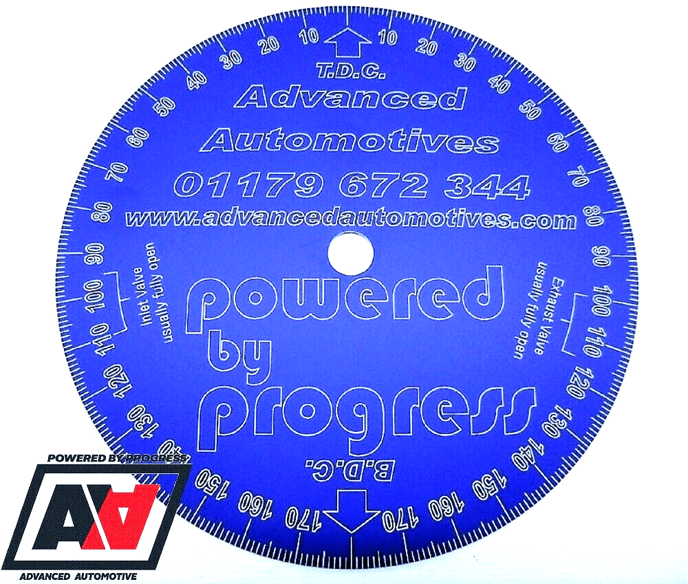 Engine Timing Degree Disc 170mm Advanced Automotive Blue Anodised ...