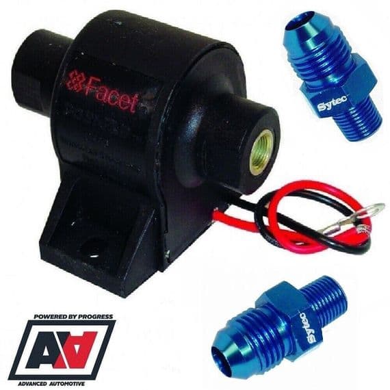 Facet Electric Fuel Pump 1.5 To 4psi With AN6 Hose Unions | Advanced ...