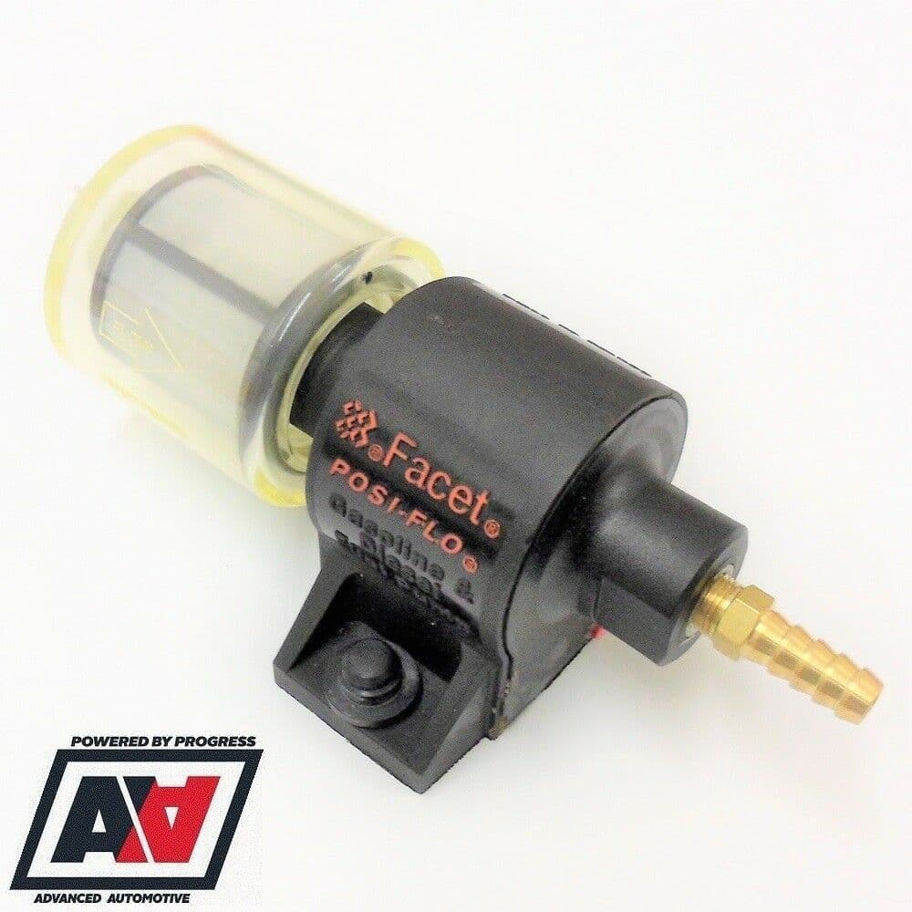 Facet Fuel Pump Kit Posi-Flow Low Pressure 12mm To 10mm Hose 12v 1.5 To ...