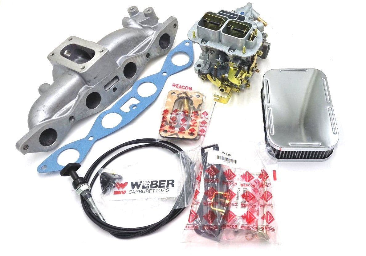 Ford 1.6 Crossflow X/flow Inlet Manifold & Weber 32/36 DGV Carburettor ...