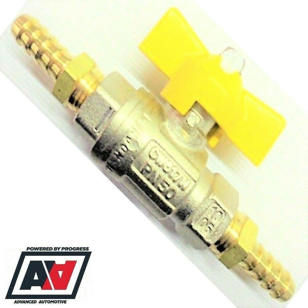 Fuel Petrol Cut Off Tap With 10mm Pipe Hose Tails Competition High Flow ...