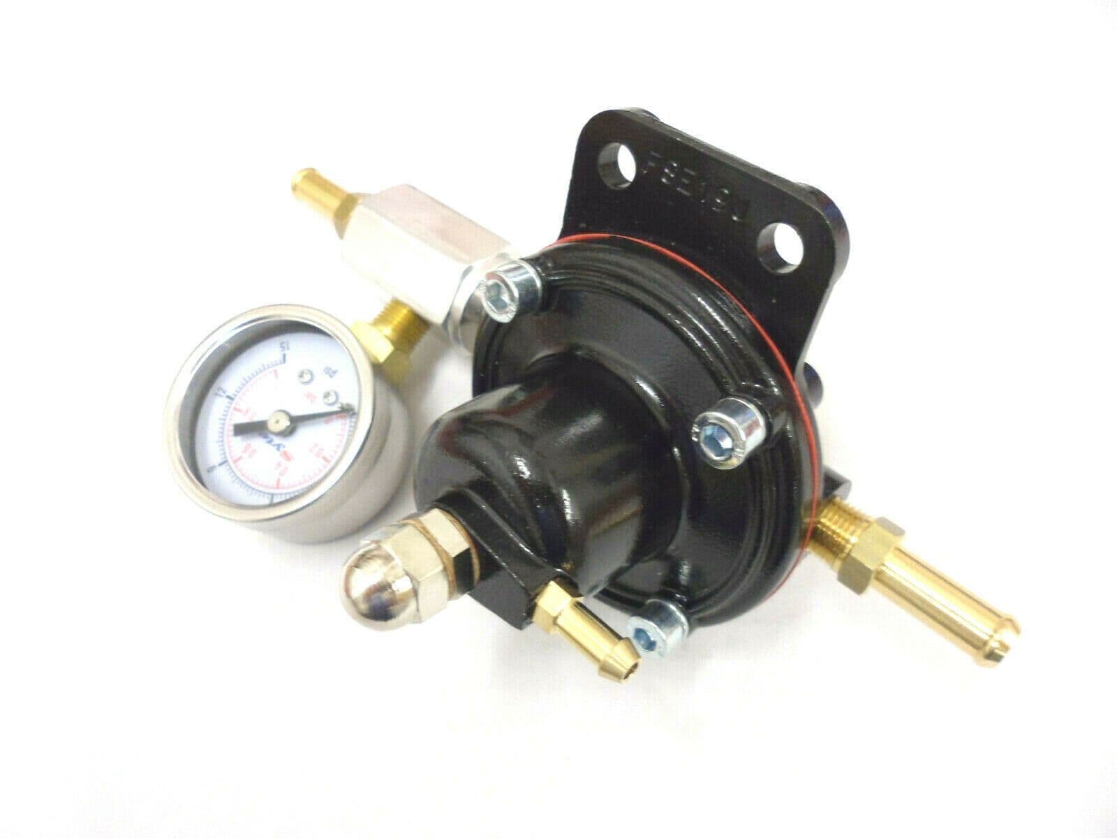 Fuel Pressure Setup Gauge & Adaptor For FPR008 FPR014 Regulators 10mm ...
