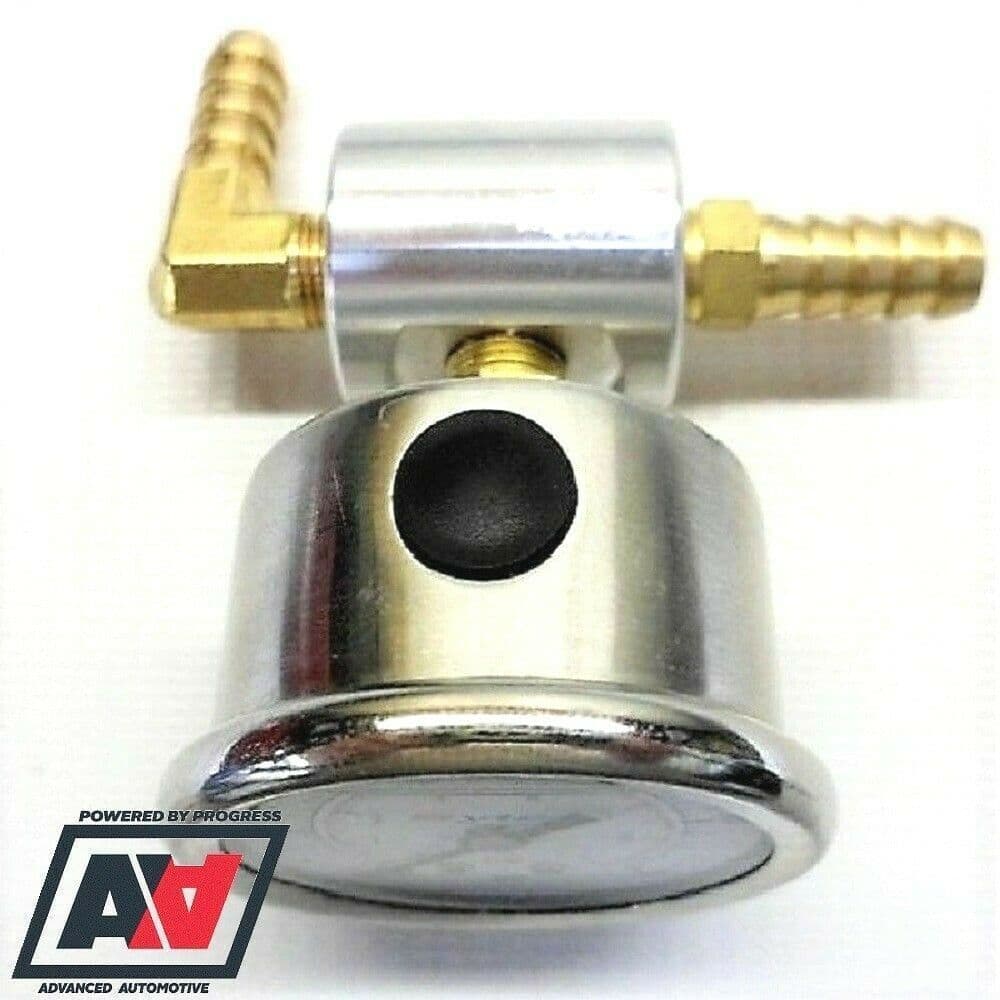 Fuel Pressure Test Gauge Inline Adaptor With 8mm Hose Unions High ...