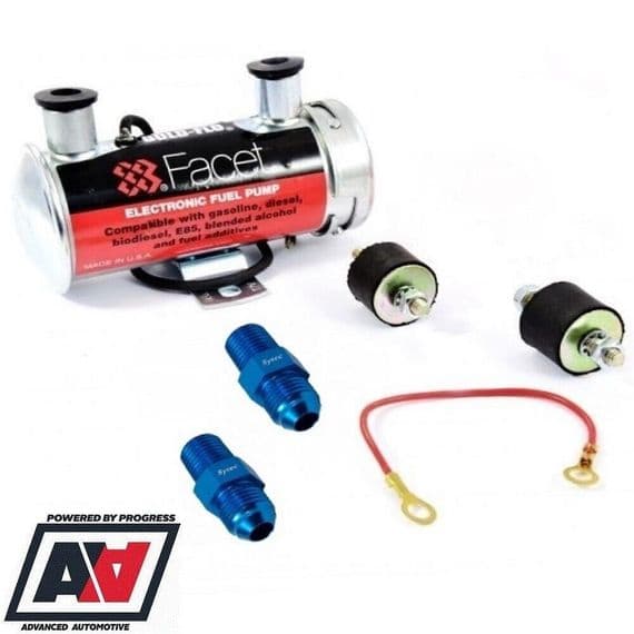 Genuine Facet 480532E Red Top Fuel Pump 200bhp+ Mounts Earth Wire ...