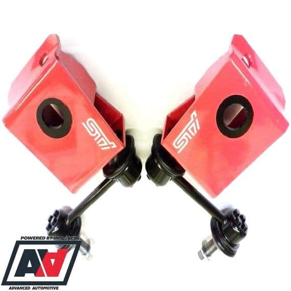 Genuine Subaru STI Rear Anti Roll Bar Drop Link Bracket Kit Impreza P1 ...
