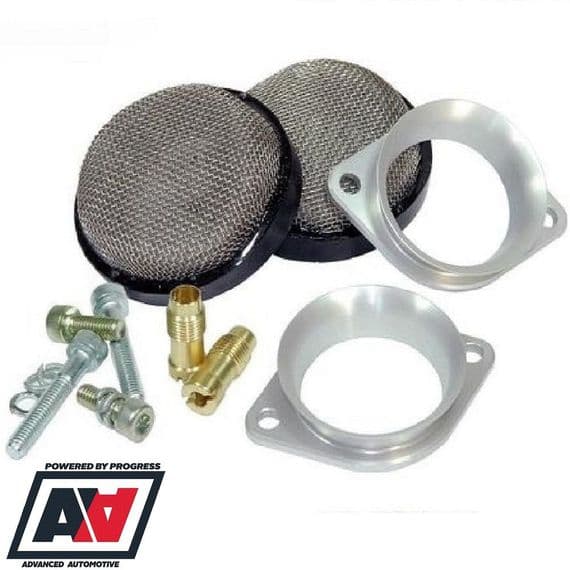 Low Profile Air Horn Trumpet Mesh Air Filter Kit For Weber 40IDF Jaguar ...