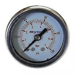 Malpassi 384 Rising Rate Fuel Pressure Regulator 1:1.7 With Gauge ...