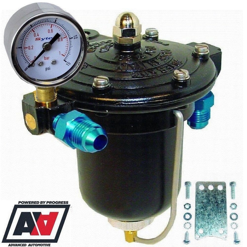 Malpassi Filter King Motorsport V8 Fuel Pressure Regulator & Sytec ...