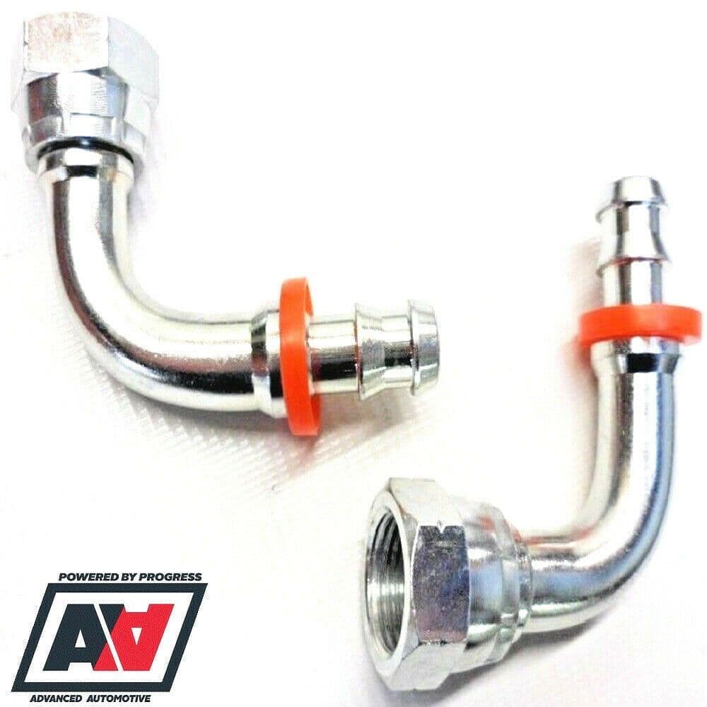Mocal 90 Degree Union 1/2" BSP Thread 13mm 1/2 inch Bore Hose Oil Line ...
