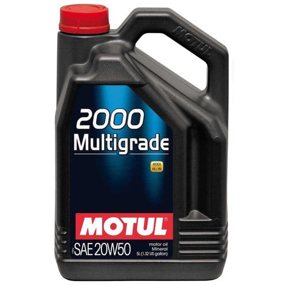 Motul 2000 Multigrade Engine Oil 20W-50 5L | Advanced Automotive
