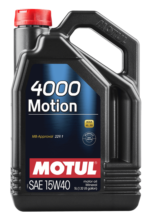 Motul 4000 MOTION ENGINE OIL 15W40 5L | Advanced Automotive
