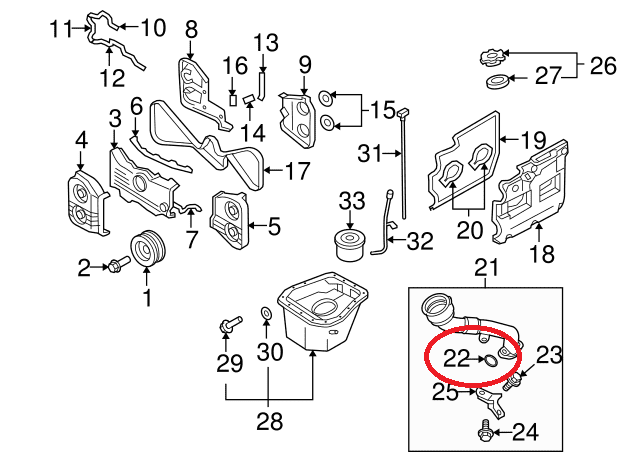 Oil Filler Tube O-Ring Seal For Subaru 1998 On (806922120) | Advanced ...