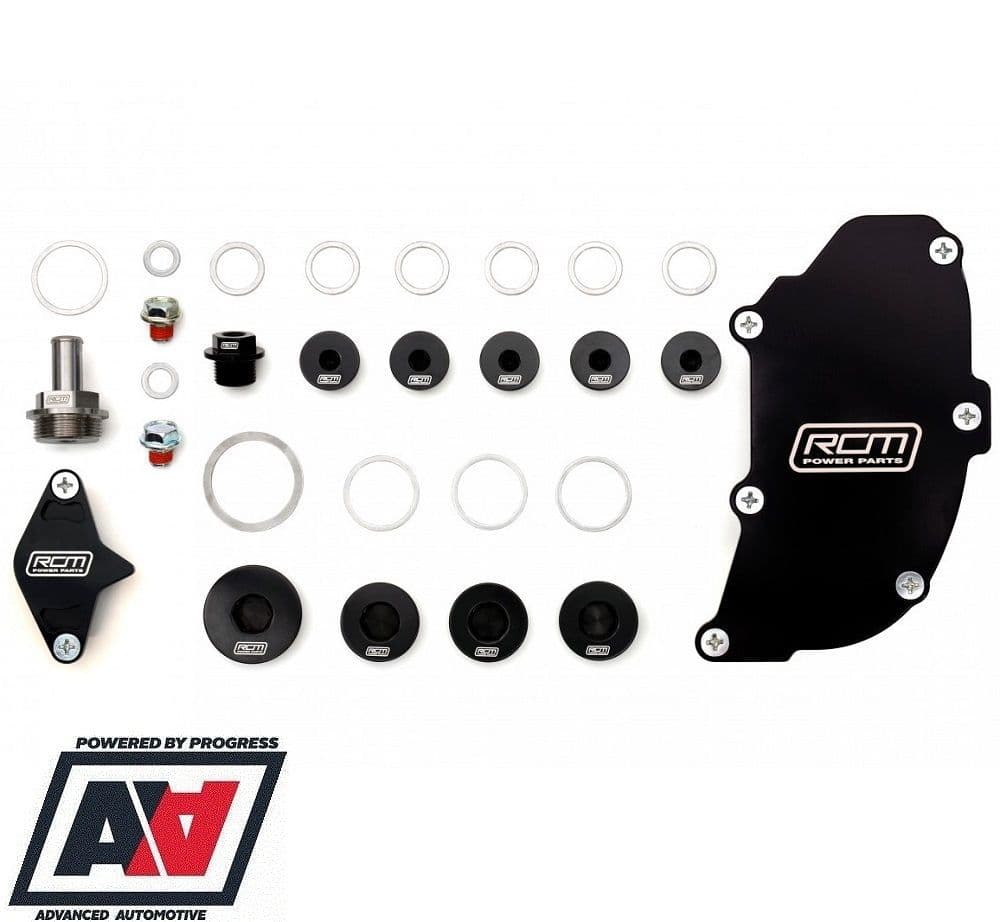 RCM Billet Engine Block Blanking Cover Plug Set Subaru EJ20 EJ22 EJ25 ...