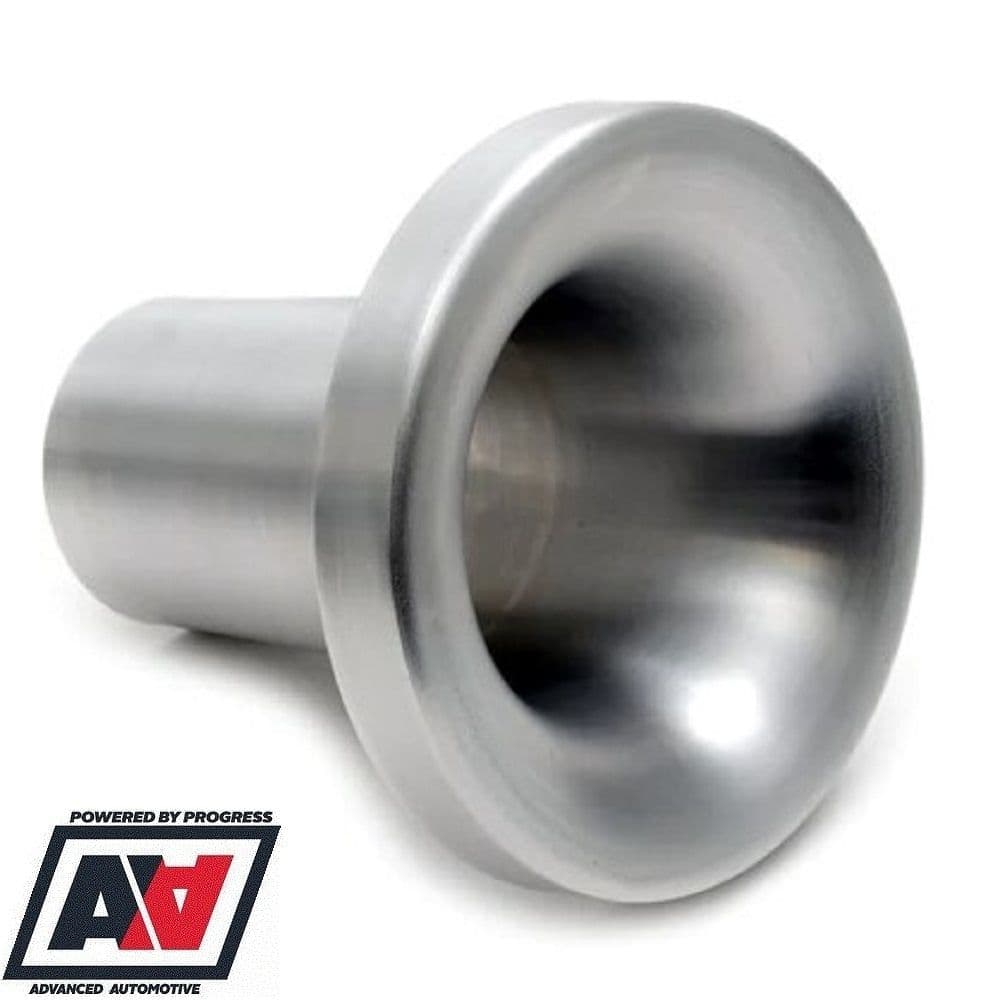 RCM Induction Trumpet Spun Aluminium 80mm Pipe 160mm Air Filter ...