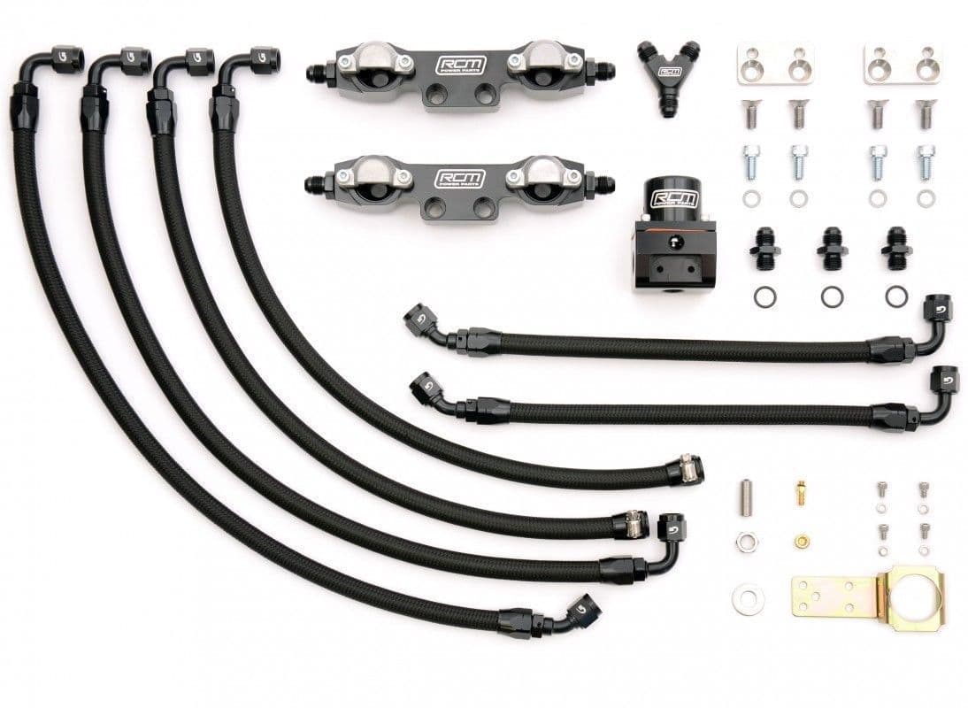 RCM Subaru Impreza Side Feed Parallel Billet Fuel Rail Kit V3 - V4 ...