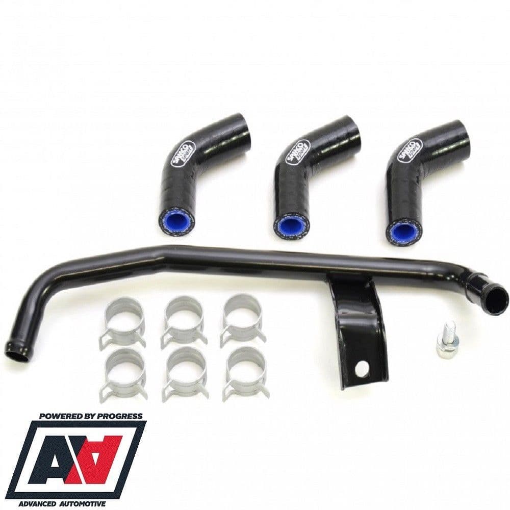 Subaru Impreza Modine Oil Cooler Cross Over Pipe & Samco Water Hose Kit ...