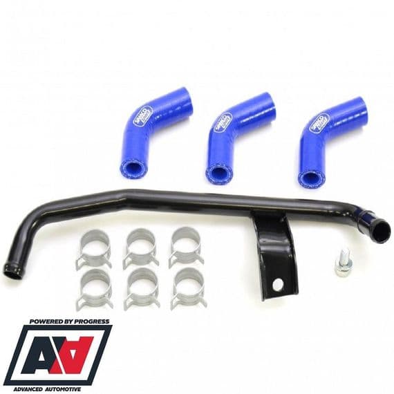 Subaru Impreza Modine Oil Cooler Cross Over Pipe & Samco Water Hose Kit ...