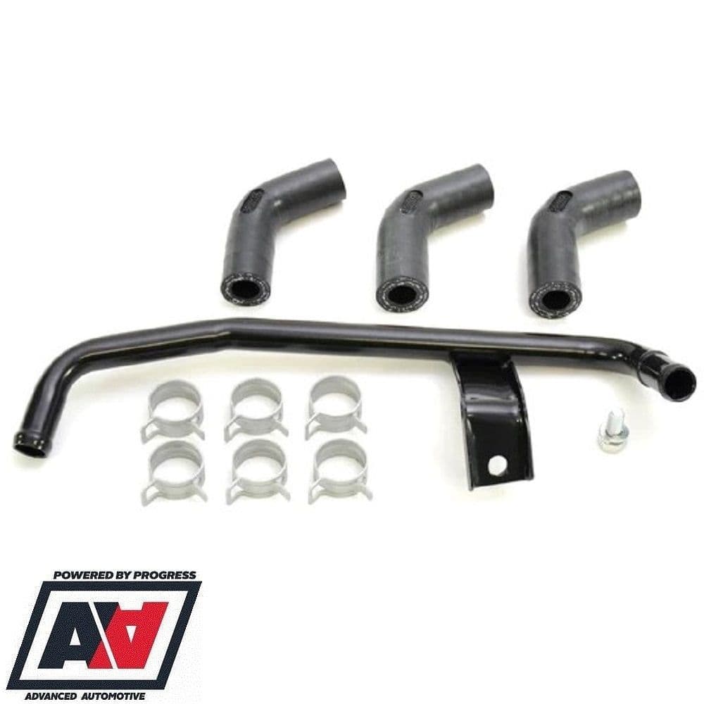 Subaru Modine Oil Cooler Cross Over Pipe & Samco Water Hose Kit MATT ...