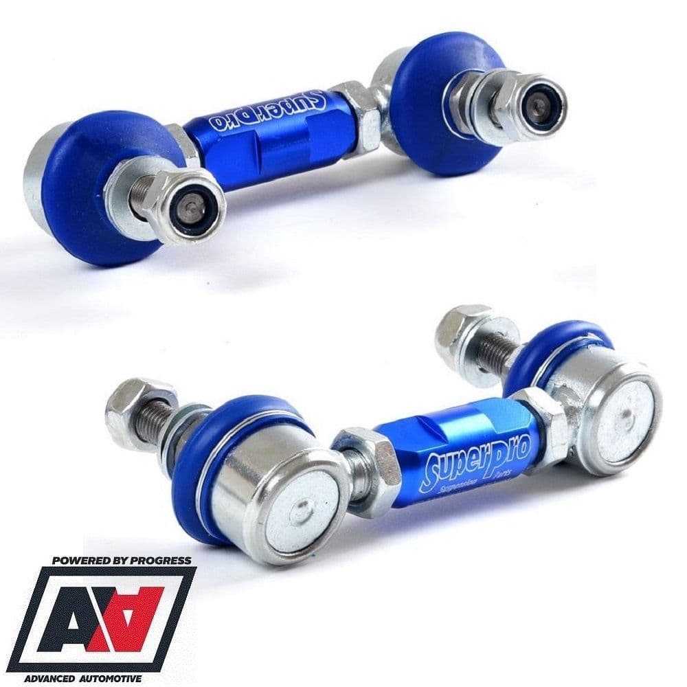 SuperPro Heavy Duty Adjustable Drop Links 100mm-120mm Subaru Impreza 02 ...