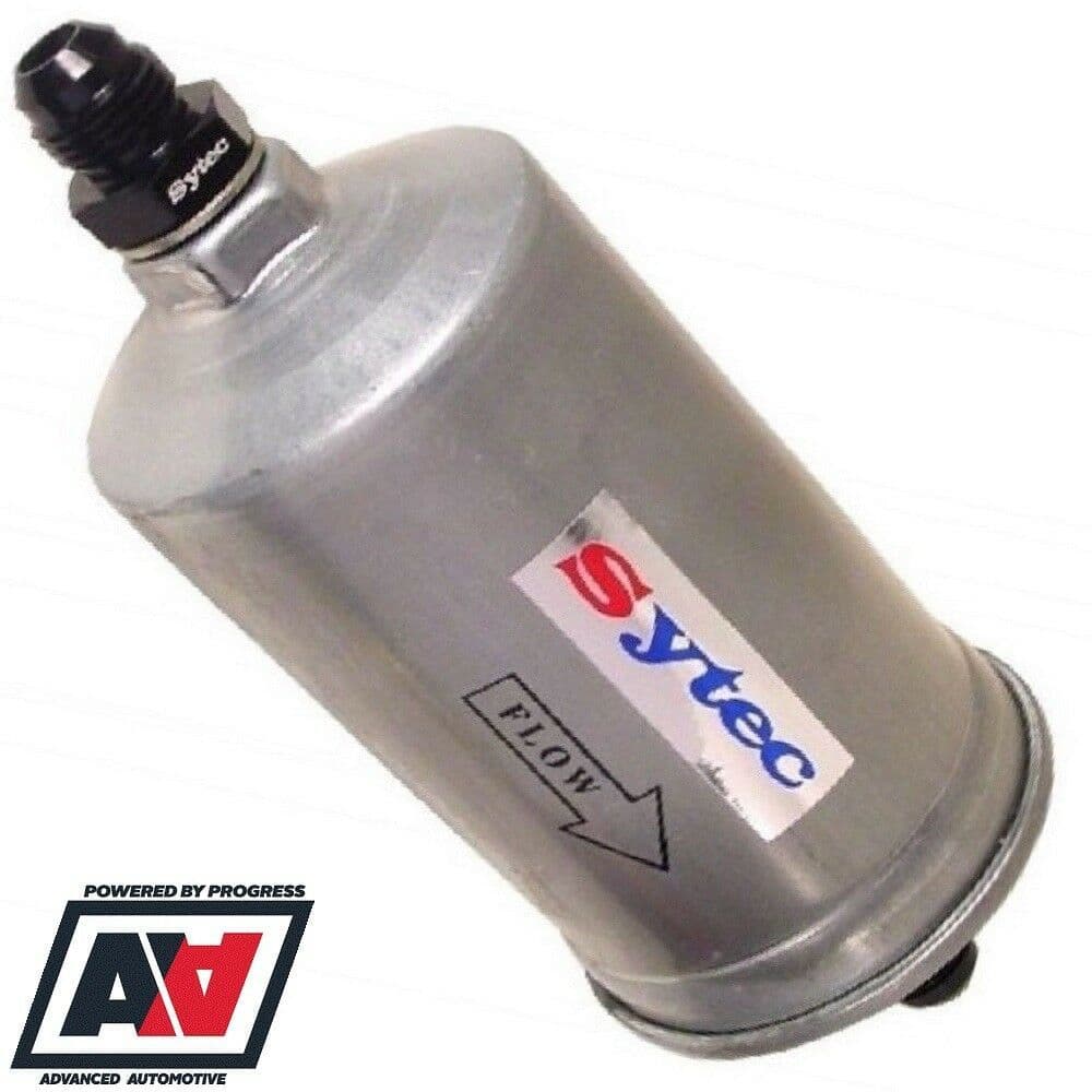 Sytec Motorsport Hi Flow Fuel Filter With JIC 6 Hose Tails SSFM004 ...