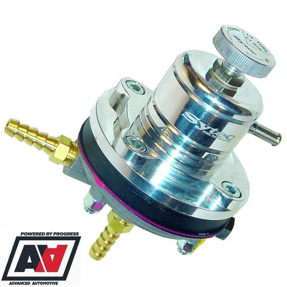 Sytec Motorsport Silver MSV Adjustable Fuel Pressure Regulator 8mm Hose ...