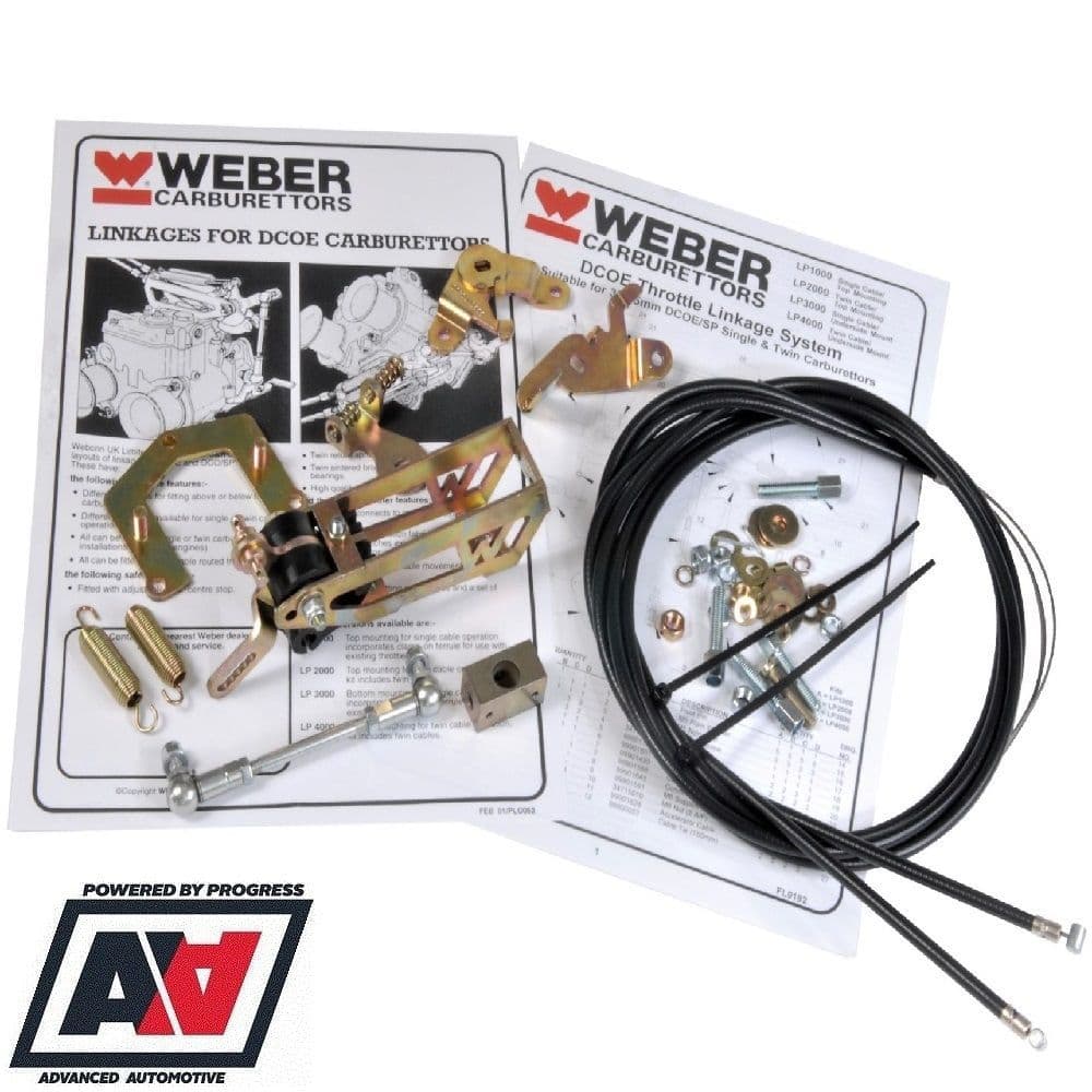 Weber 40 45 50 DCOE Single Or Twin Carb Twin Cable Full Linkage Quality ...