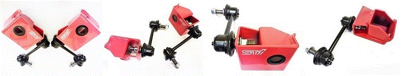 Genuine Subaru STI Rear Anti Roll Bar Drop Link Bracket Kit Impreza P1 ...