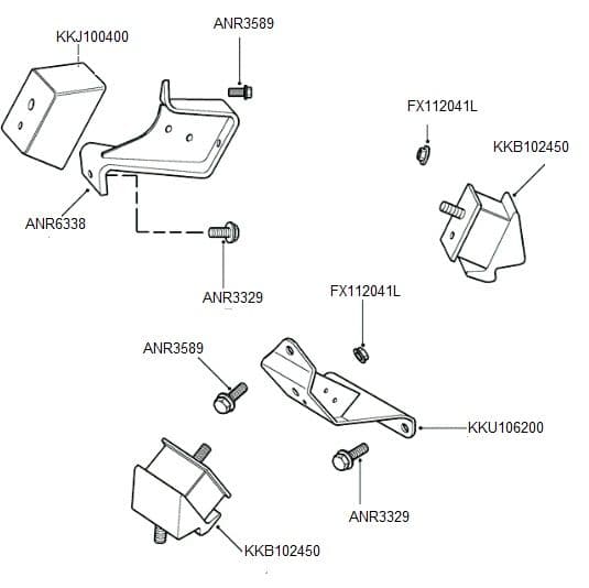Engine Mountings Discovery V8