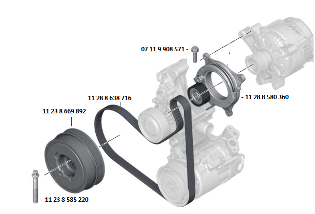 Auxiliary Belt Drive B38B & B38C