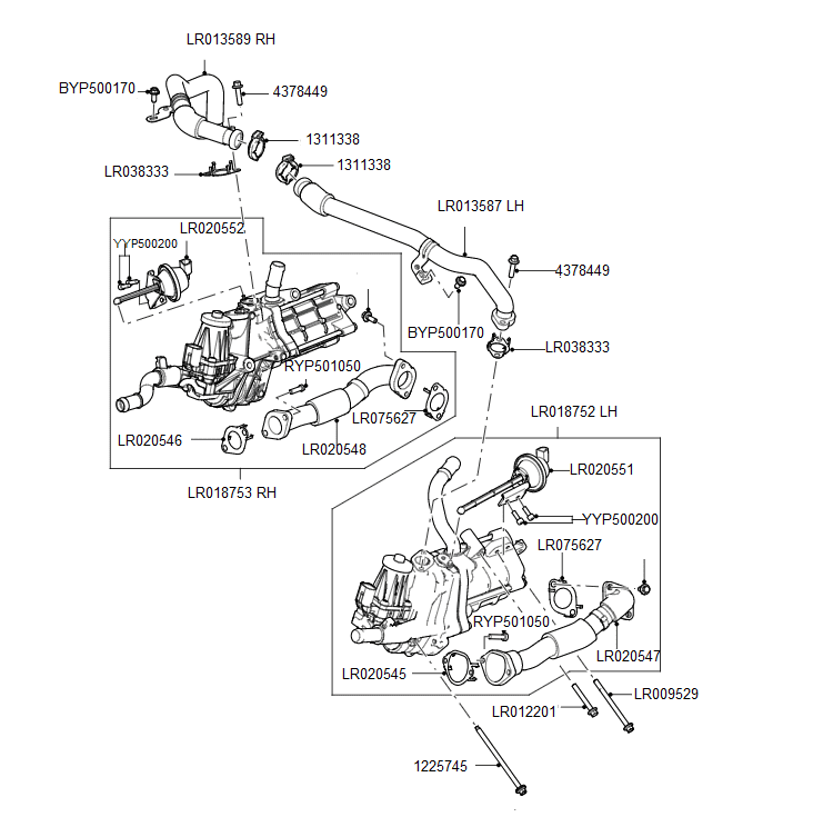 Exhaust Gas Re-circulation (EGRs) GEN1 Engines